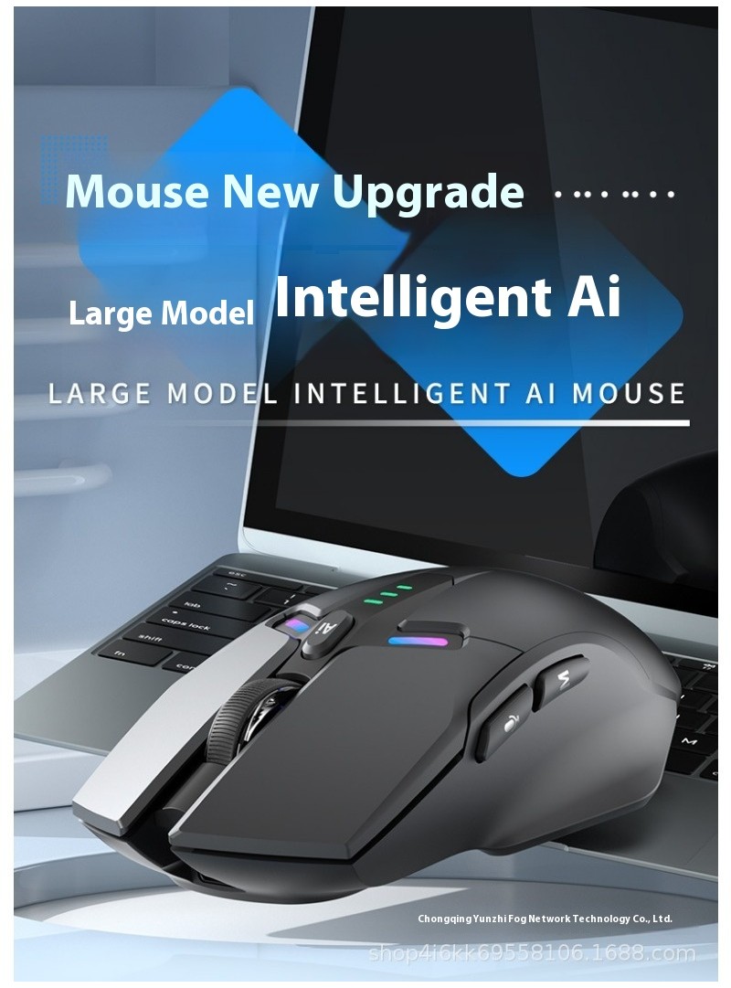 AI Intelligent Voice Mouse Wireless Bluetooth Dual-mode Mouse Can Speak ...