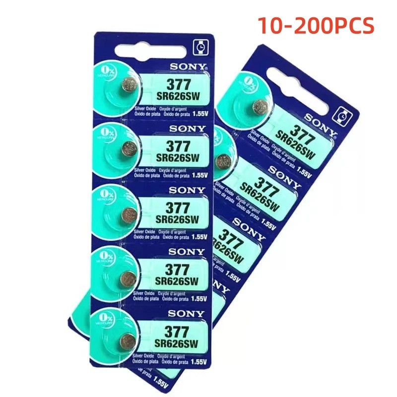 Original For SONY 377 Sr626sw Battery High Capacity Sier Oxide 1.55V ...
