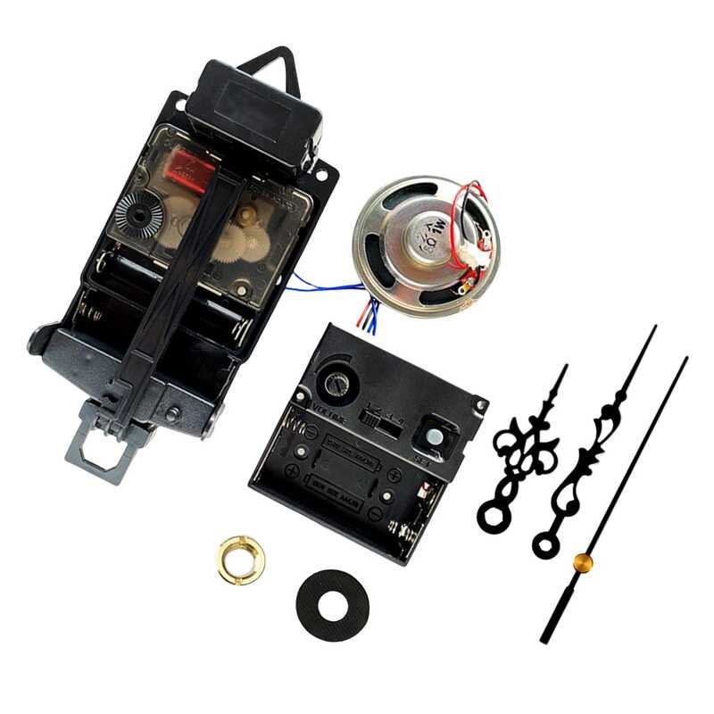 15 Pendulum 3 Clock Movement W/ Black Hands, With Music Box Speaker ...