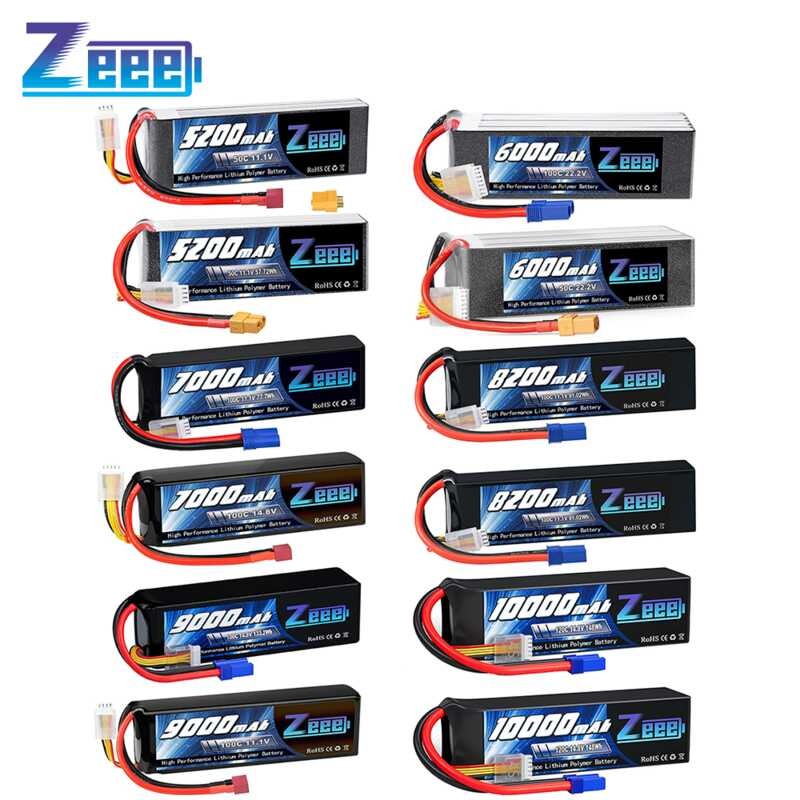 ZEEE 3 3S 54 4S 5S 6S Lipo Battery Softcase Na May T/Ec5/Xt60/Xt90 Plug ...