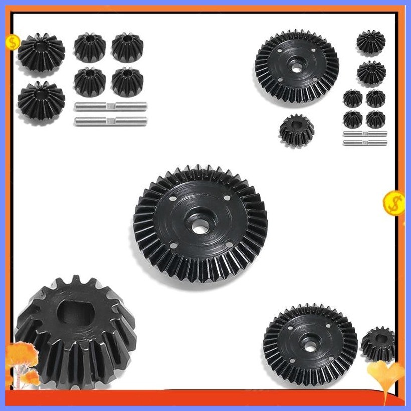 XV02 TT02 TT02B 45-Gauge Steel Complete Set of Differential Gear + Main ...