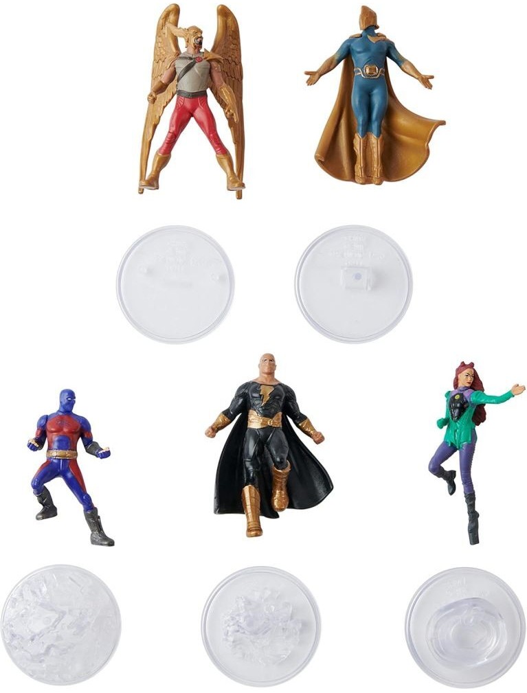 Justice , Society Set 5-Pack, 2-Inch Action Figures With Stands, Black ...
