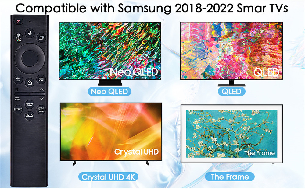 Voice Remote Control BN59-01385A for Samsung Smart TV 2019-2023 Crystal ...