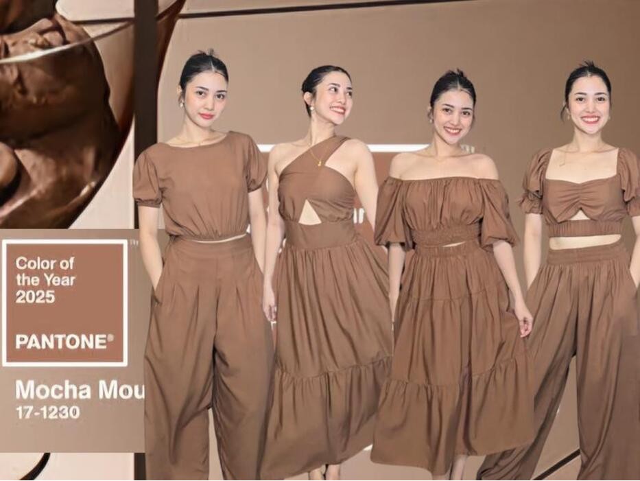 Mocha Mousse 2025 Color Of The Year Dresses Set | Shopee Philippines