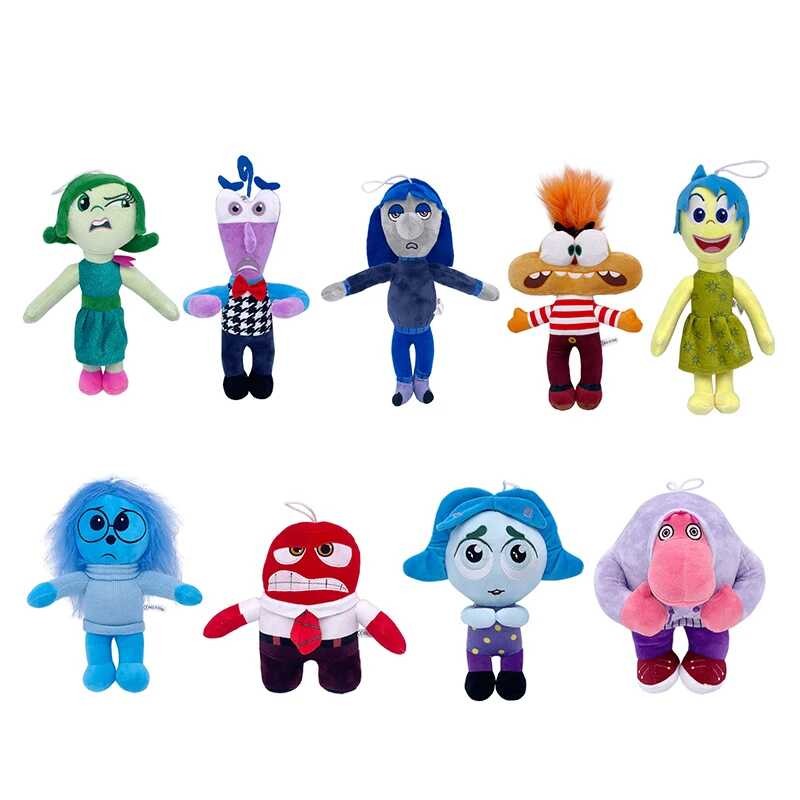 Inside Out 20-30Cm 2 Pixar Plush Toys Doll ANXIETY Ennui Envy Embarrassment Joy Plushie Stuffed ...