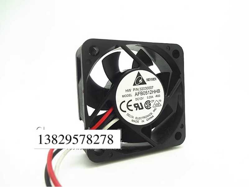 Delta 5015 5Cm 5Cm Afb0512hb 12V 0.20A Tatlong Wire Alarm Server Fan ...