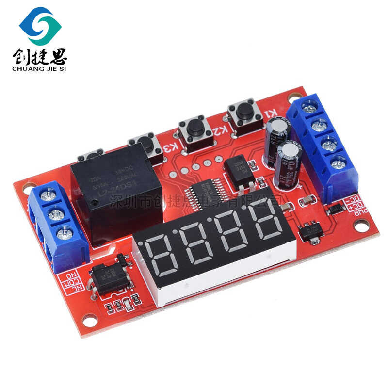 Delay time relay module 5V1V24V timed programmable optocoupler ...