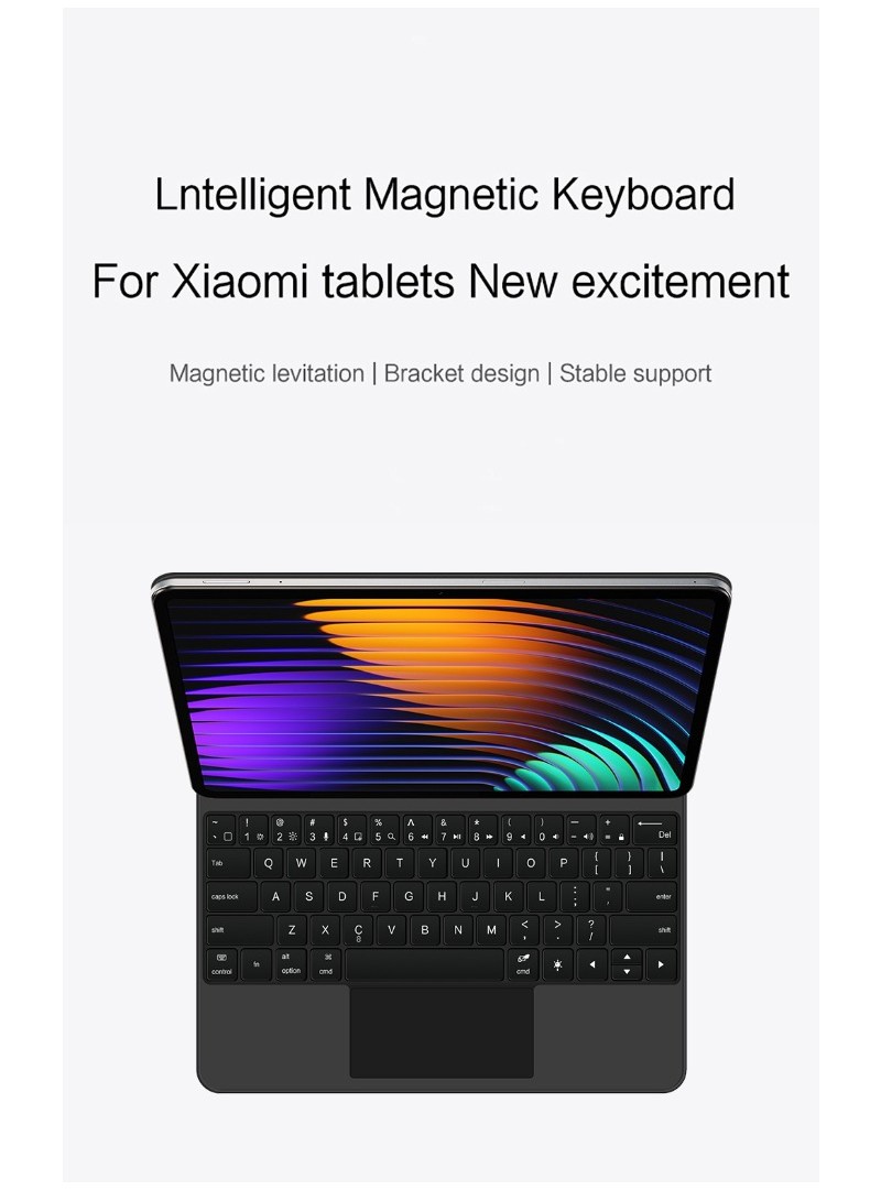 For Xiaomi Tablet 7/Pro 11 Smart Control Hover Keyboard Magnetic Smart ...