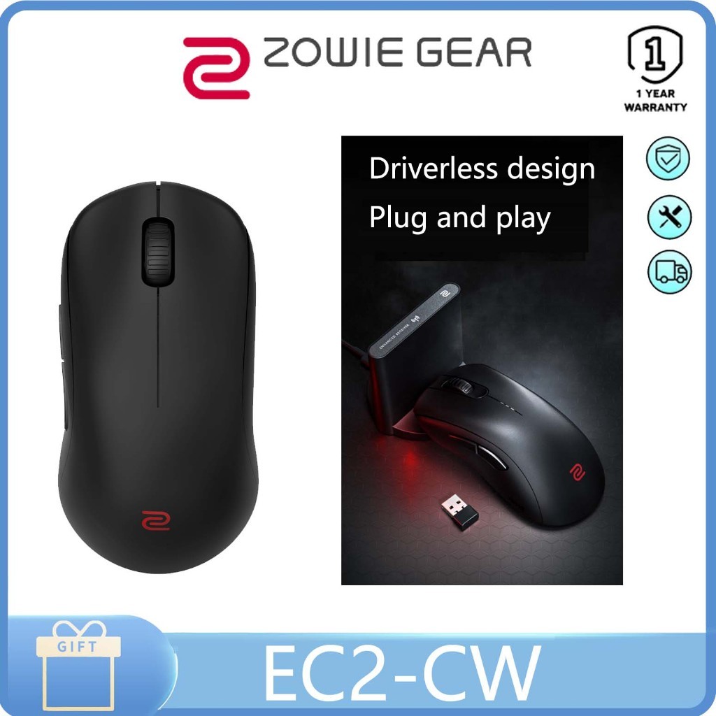 ZOWIE GEAR EC2-CW Wireless Mouse Gaming Mouse Ergonomic Design esports Mouse No drive design ...