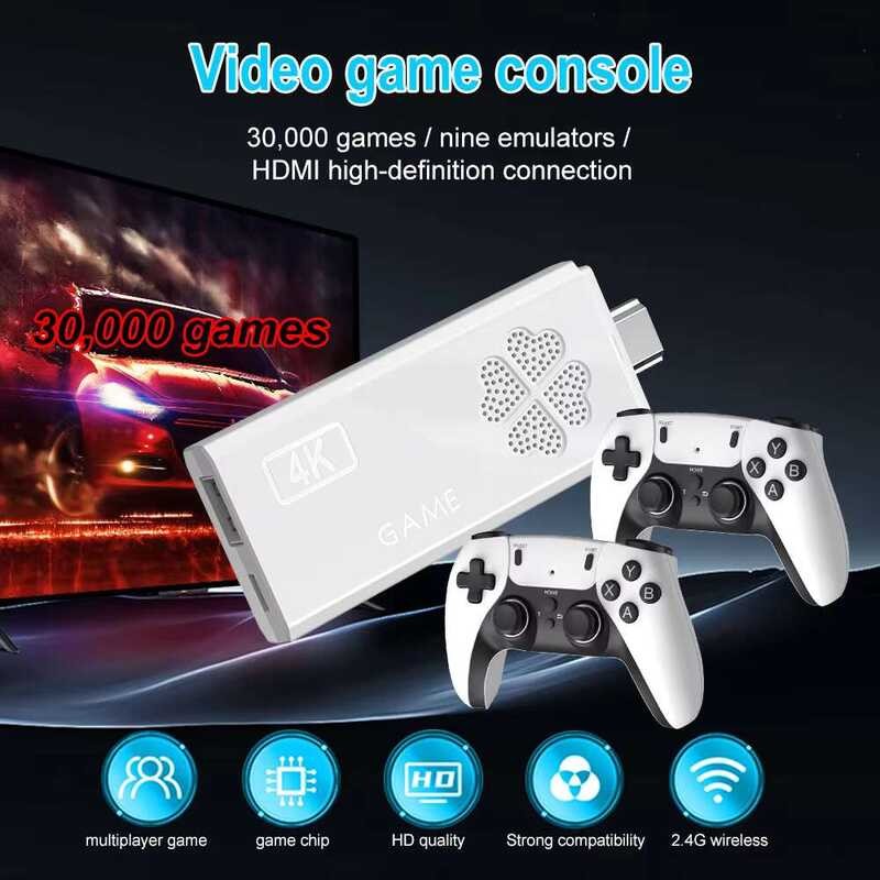 Newest 2025 M8 II Pro Game Stick Retro Mini 4K HD 64GB 30000 Tv Games Stick Lite M8 Video Game ...
