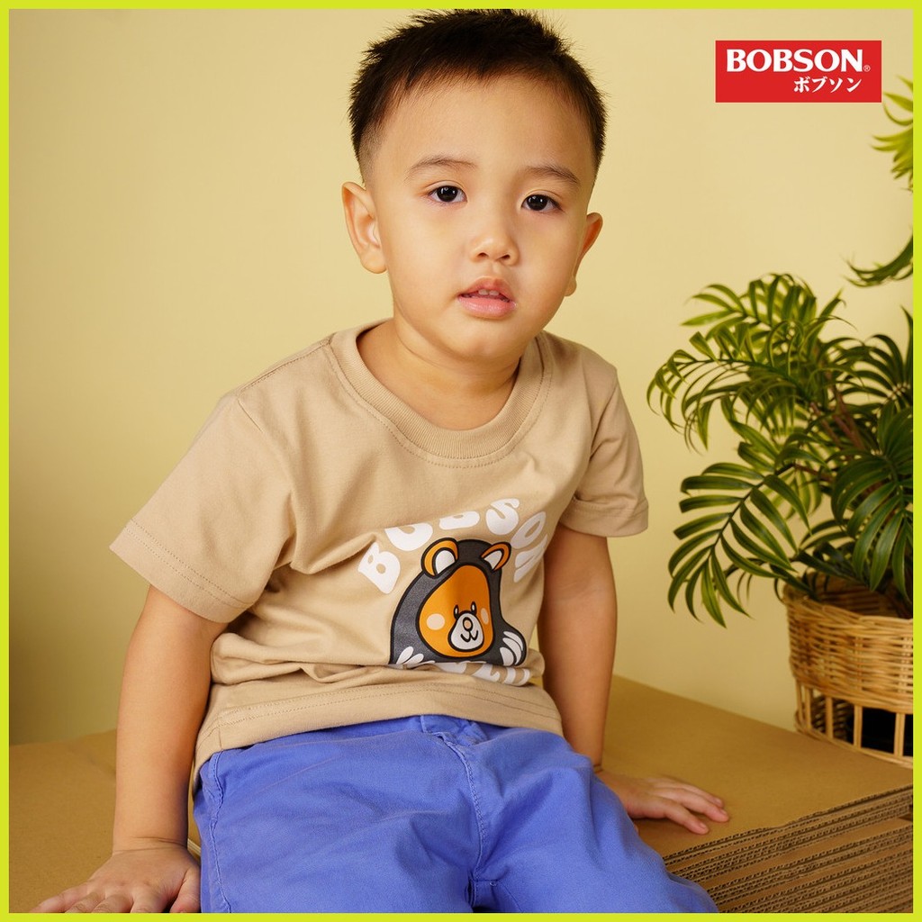 Bobson Japanese Children's Wear Basic Tees Regular Fit 159666-U (Light Brown) | Shopee Philippines