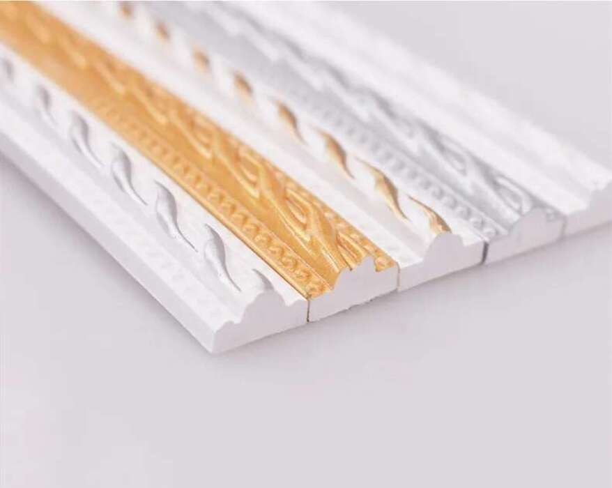 Home PVC Decorative Trim Self-Adhesive Soft Ceiling Baseboard Decor Gap ...