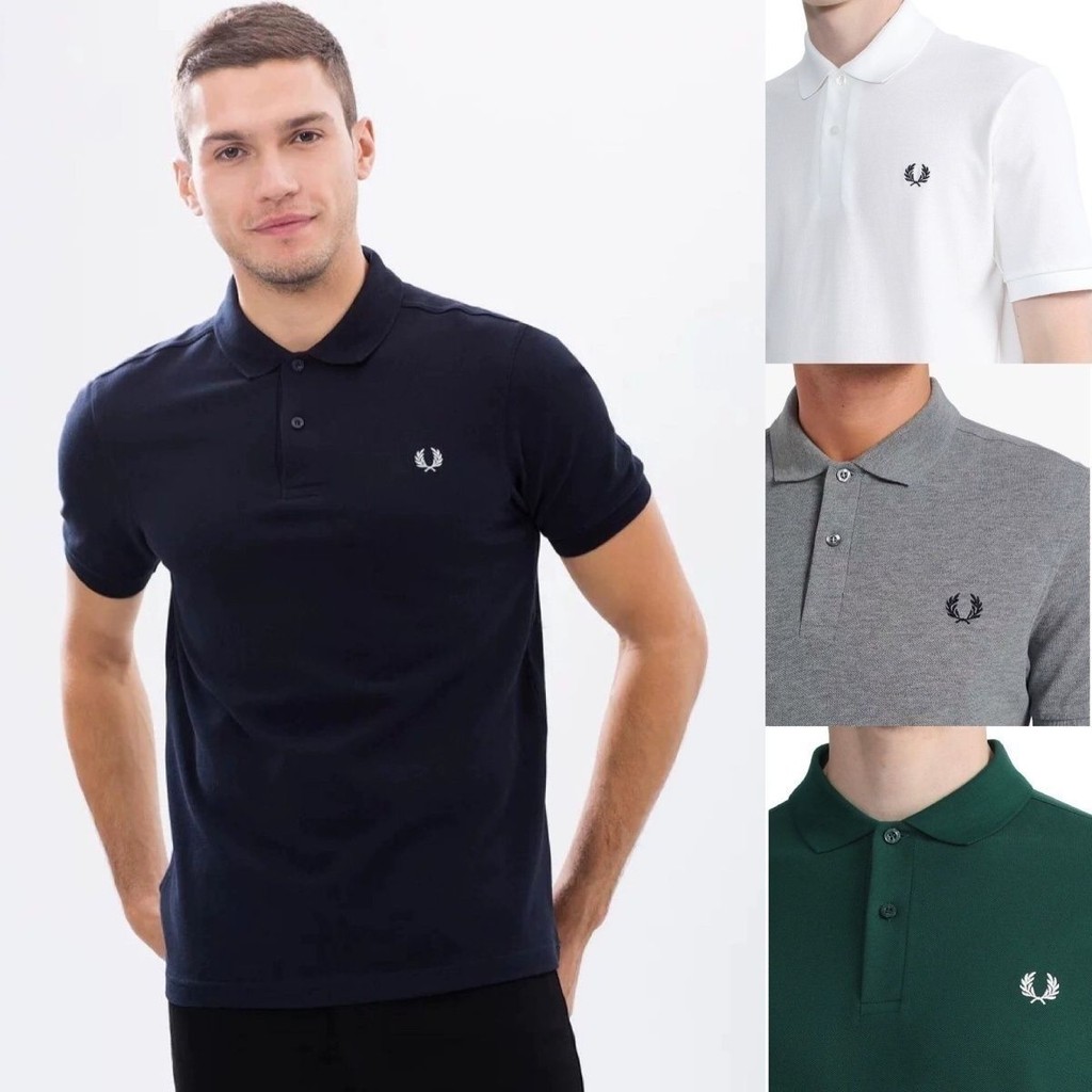 2025New_Fred*perry Summer Men's Lapel Embroidery POLO Casual Short ...