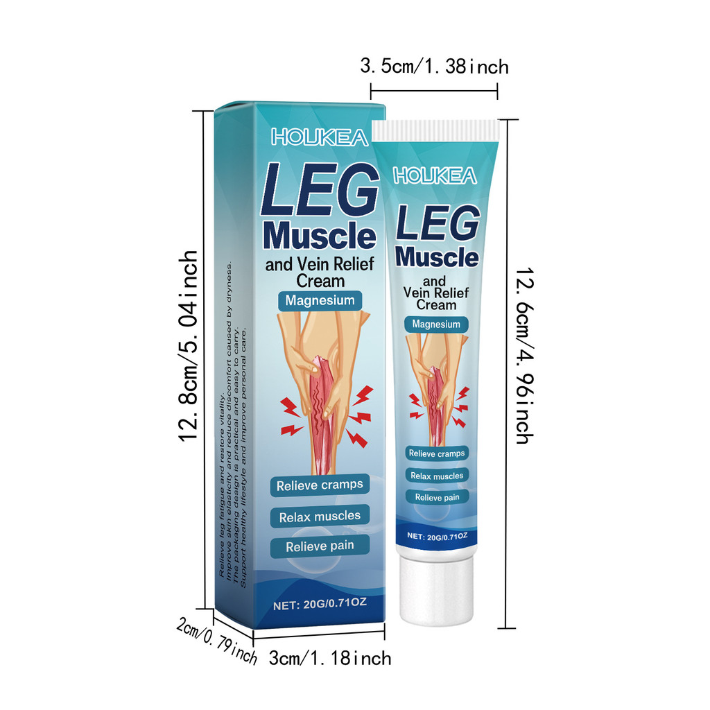 Leg Cream, Gentle Ingredients, Pampering Relief of Leg Discomfort ...