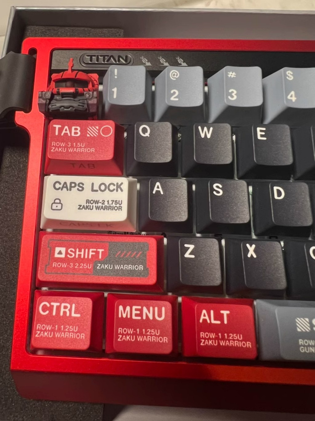 Zaku Keycap Cute Cartoon Cool MX Switch Mechanical Keyboard Light ...