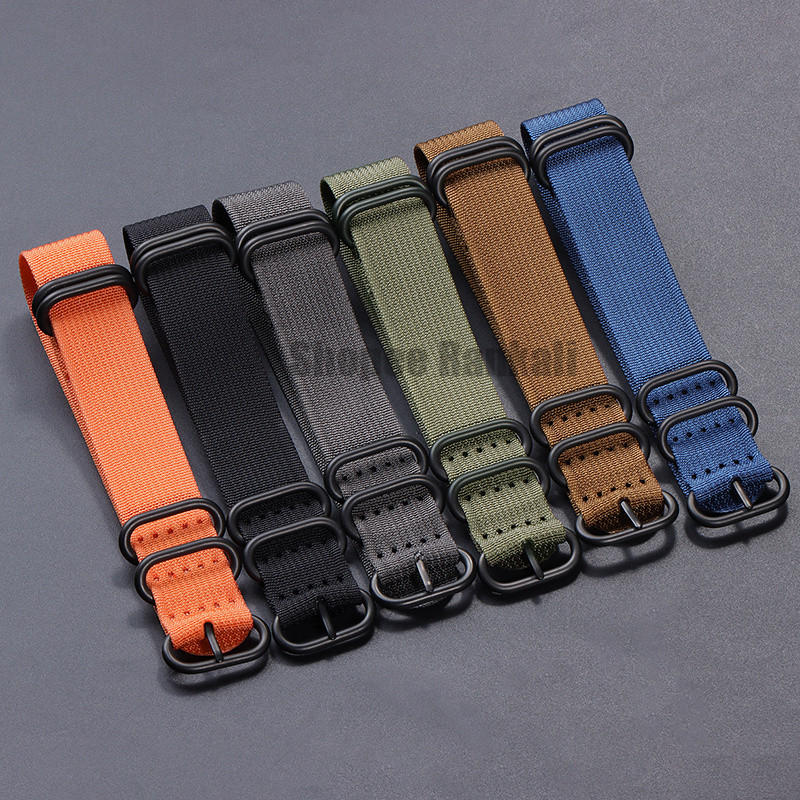 Military Nylon Watch Band 18mm 20mm 22mm 24mm Universal NATO One Piece ...