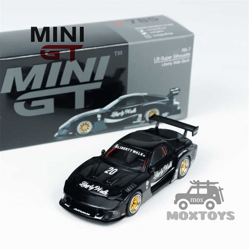 1:64 MINI GT Rx-7 Lb-Super Silhouette Liberty Walk Black Diecast Model ...