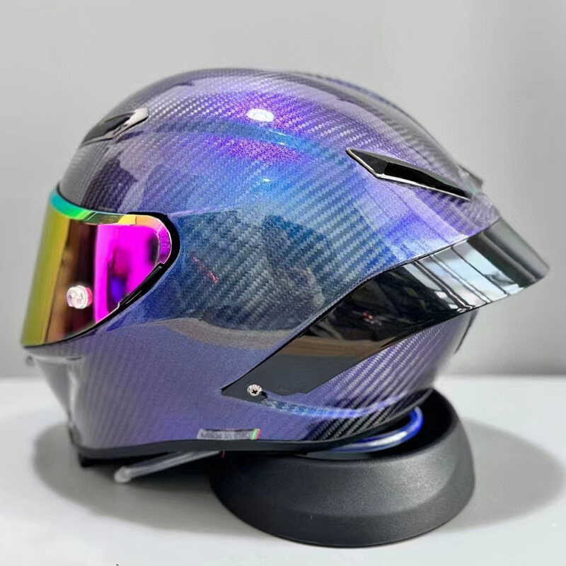 Material Chameleon Fiber Carbon Motocross Motobike Big Spoiler Riding ...