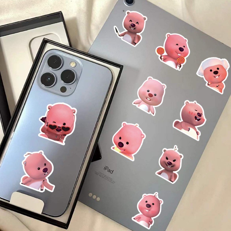 Loopy 63 Stickers Korean cartoon cute Loopy small emoji pack iPad ...