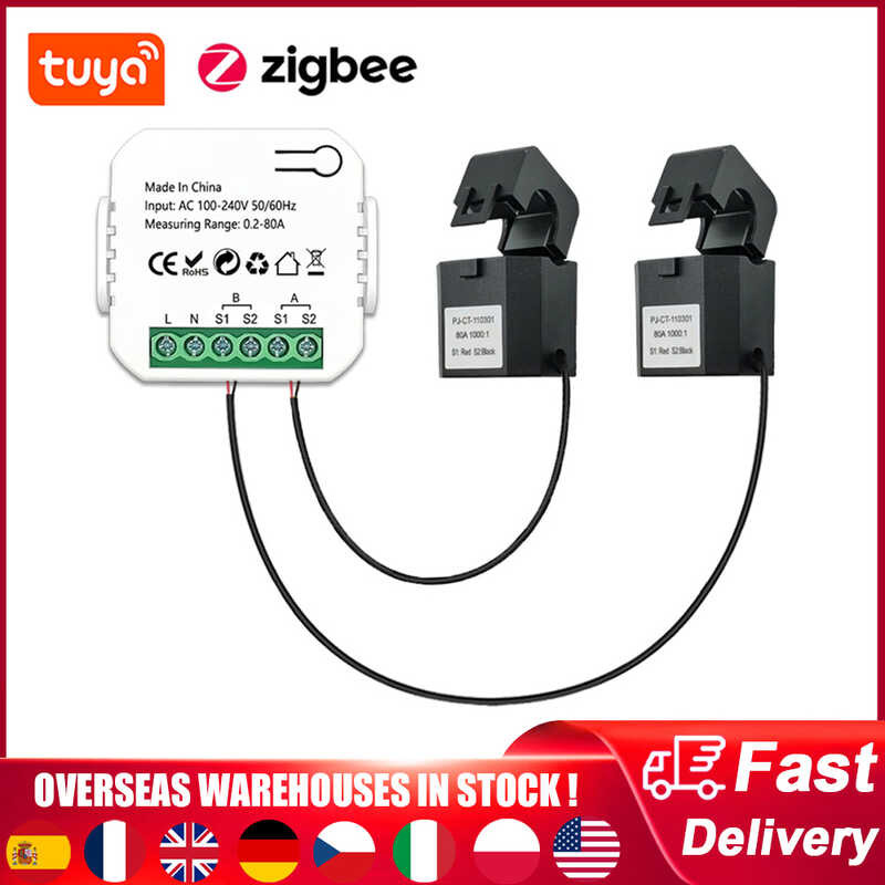 ZigBee Tuya Smart Energy Solar PV System Power Production Consumption ...