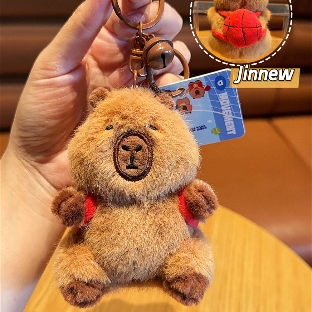 New Capybara Doll Ugly and cute Basketball Sports Capybara Pendant Bag ...
