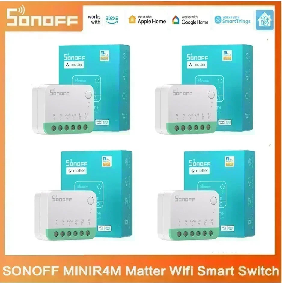 SONOFF Minir4m Matter MINI Extreme Wifi Smart Light Switch Detach Relay ...