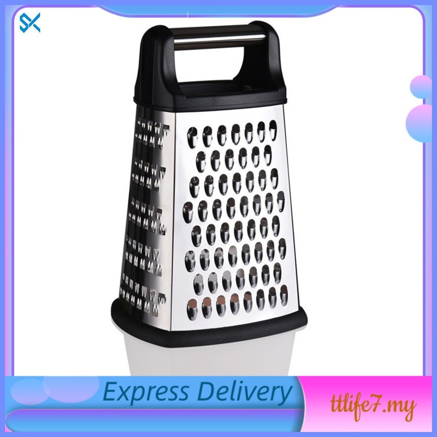 Stainless Steel Heavy Duty Kitchen Box Grater with Detachable Storage ...