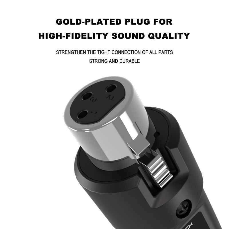 LY BOMGE UHF XLR Adapter Wireless Transmitter Receiver For Dynamic ...