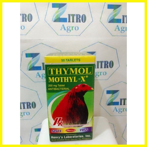 ∈ ☇ THYMOL (MOTHYL - X) 50 TABLETS / para sa bulutong ng manok at ibang ...
