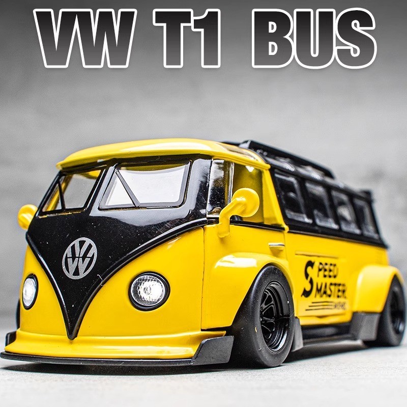 1:32 Scale Bus T1 Modified Metal Alloy Diecast VW Car Model Collection ...