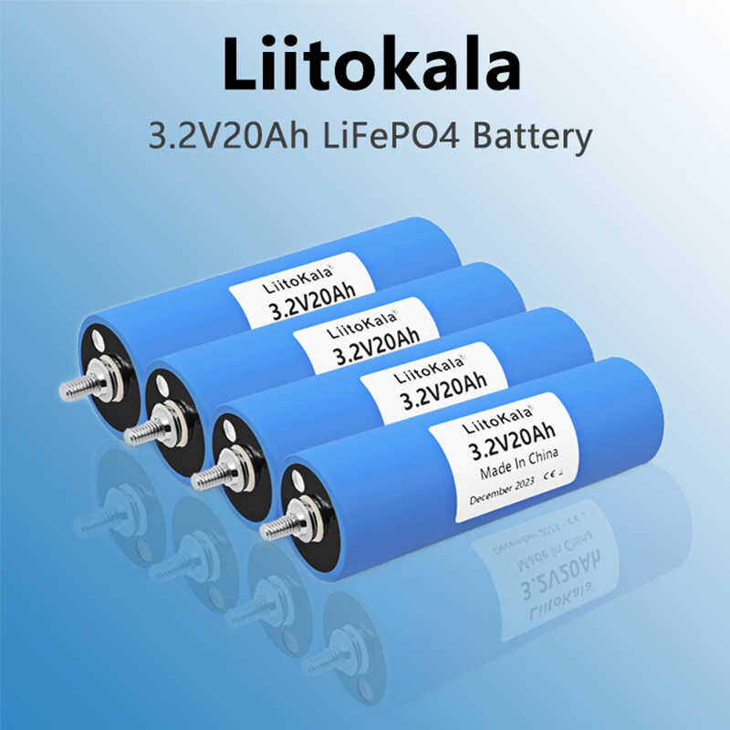 Liitokala 1-32Pcs 3.2V 22Ah High Capacity Deep Cycle Lifepo4 For 12V ...