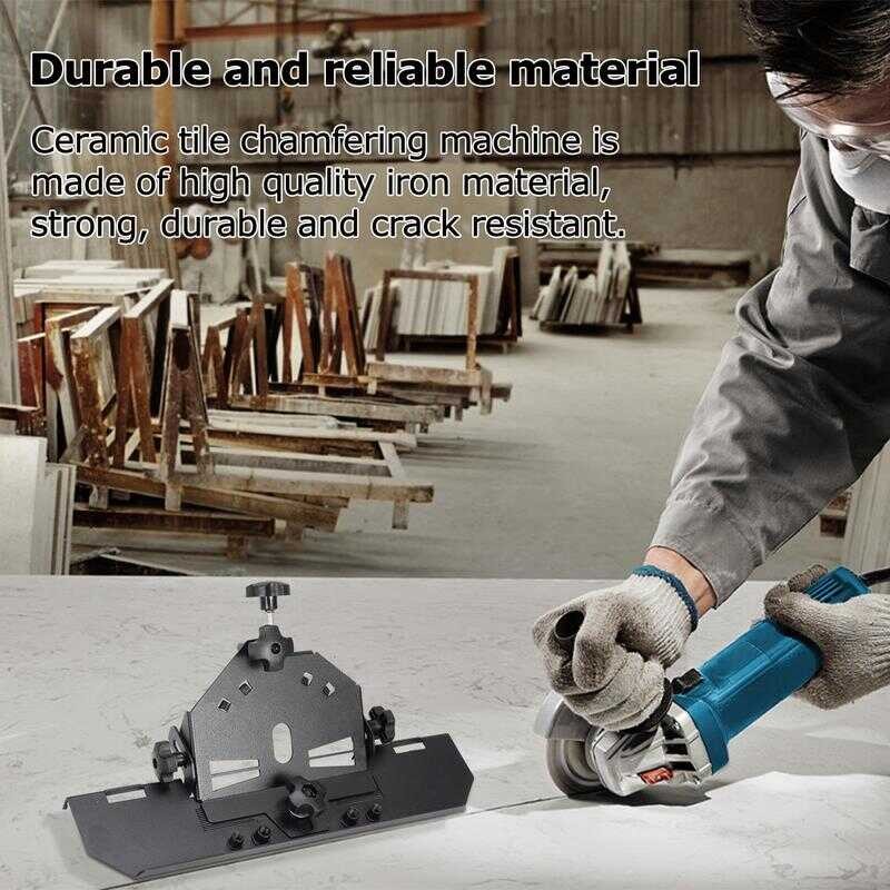 Ceramic Angle Grinder Chamfer Holder 45 Degree Slider Easy Glide Glass ...