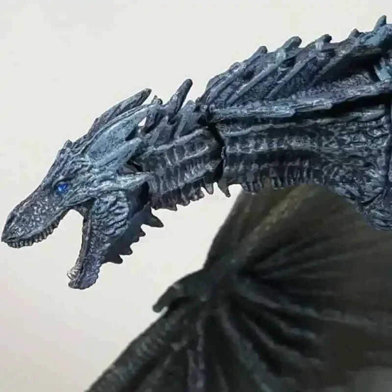 Of Game Thrones Anime Figure Frost Wyrm Viserion Black Dragon Model ...