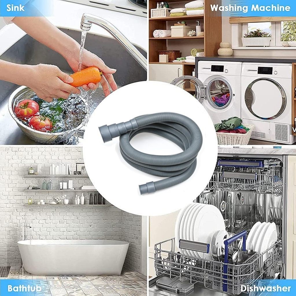 1.5M Washing Machine Waste Drain Hose Universal Drum Inner Drain Hose ...