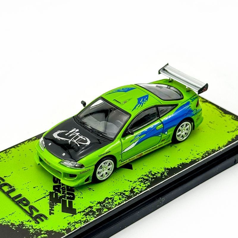 TranScenD Model-TSD 1/64 Fast and Furious Mitsubishi Eclipse Diecast car Car Model Simulation ...