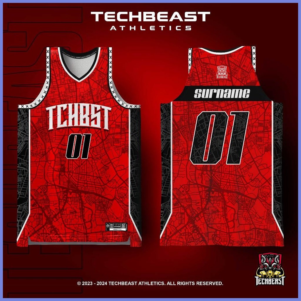 ♥️ Techbeast Capital Basketball Jersey Full Sublimation ( CUSTOM NAME + NUMBER ) | Shopee ...