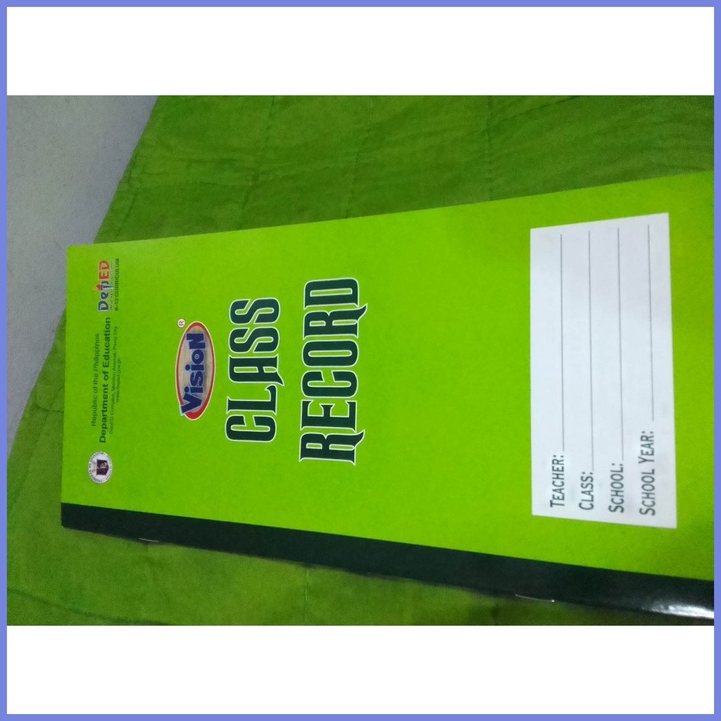 ♈ DEPED Class Record Book K12-Vision | Shopee Philippines