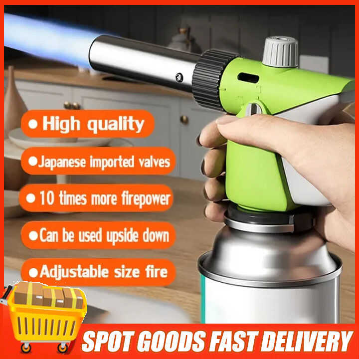10 years with not bad flame gun butane gas burner lighters blow blue ...