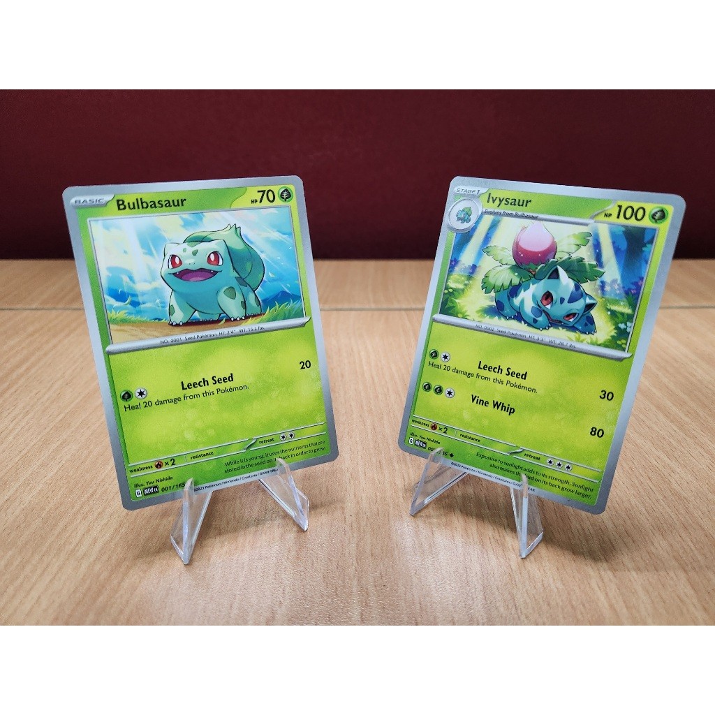 Set] Bulbasaur and Ivysaur Pokemon 151- Scarlet and Violet - Pokemon ...