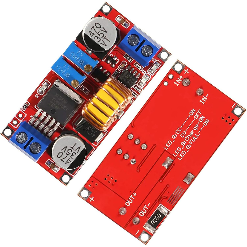2PCS XL4015 5A Adjustable Buck Converter Module,DC to DC CC CV Lithium ...