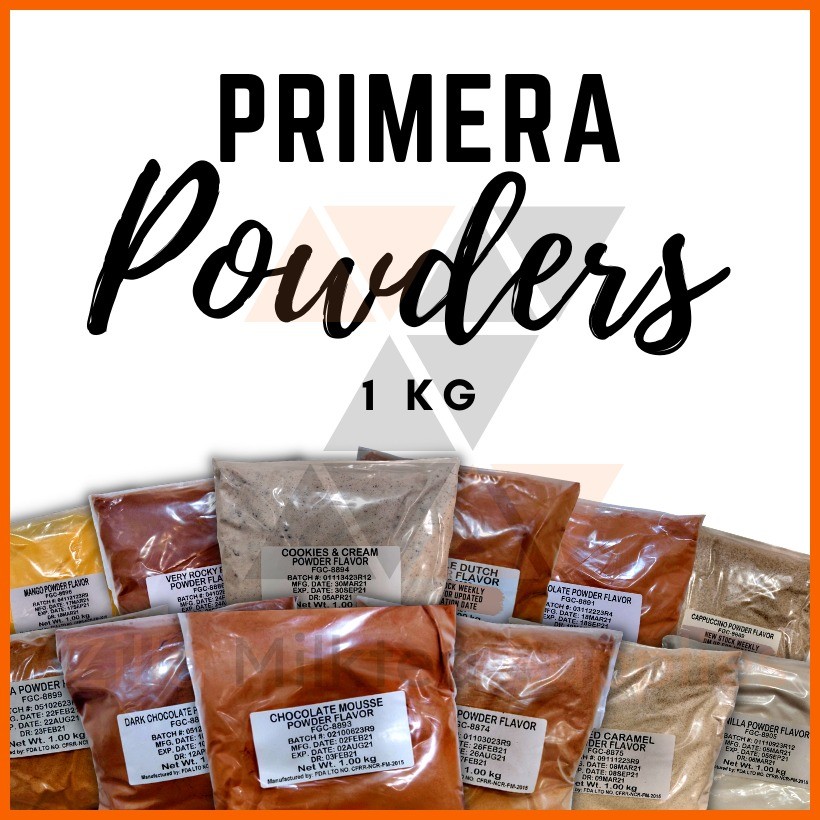 Primera Dark Chocolate choco Premium Powder Flavor 1kg for Milktea ...