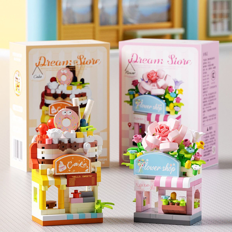 DIY Mini City Street View Dream House 3D Model Building Blocks Toys ...