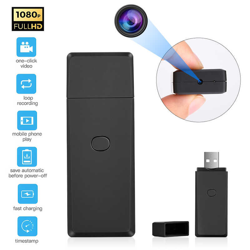 1080P HD Full USB Flash Drive Video Recording Home Security Hidden Spy ...