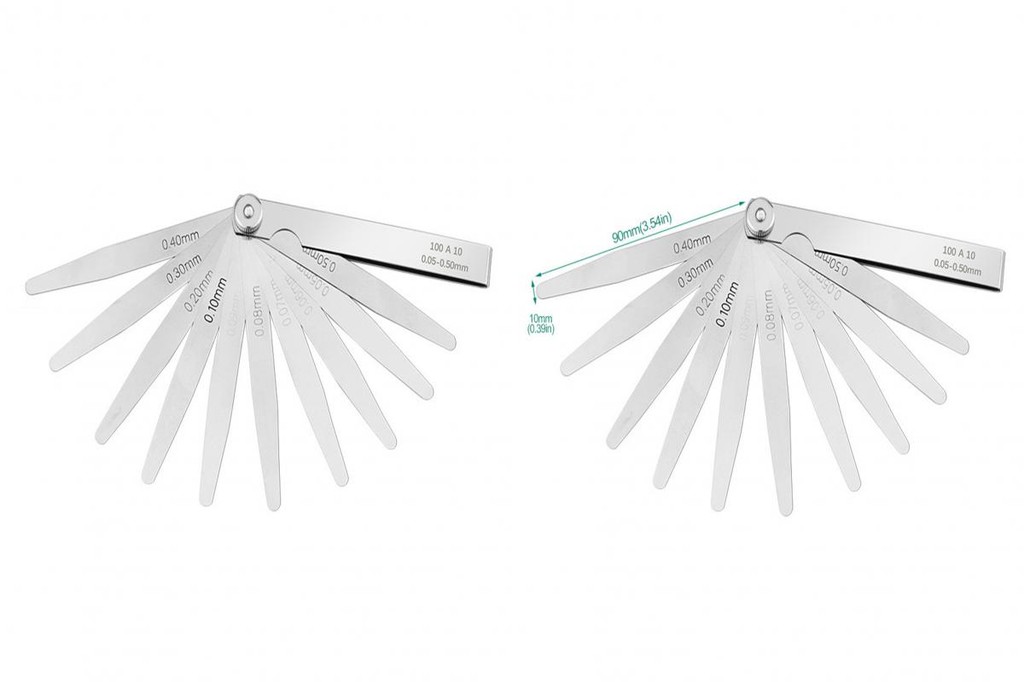 Workshop Essential Measurement Tool Steel Shell Feeler Gauge Foldable ...