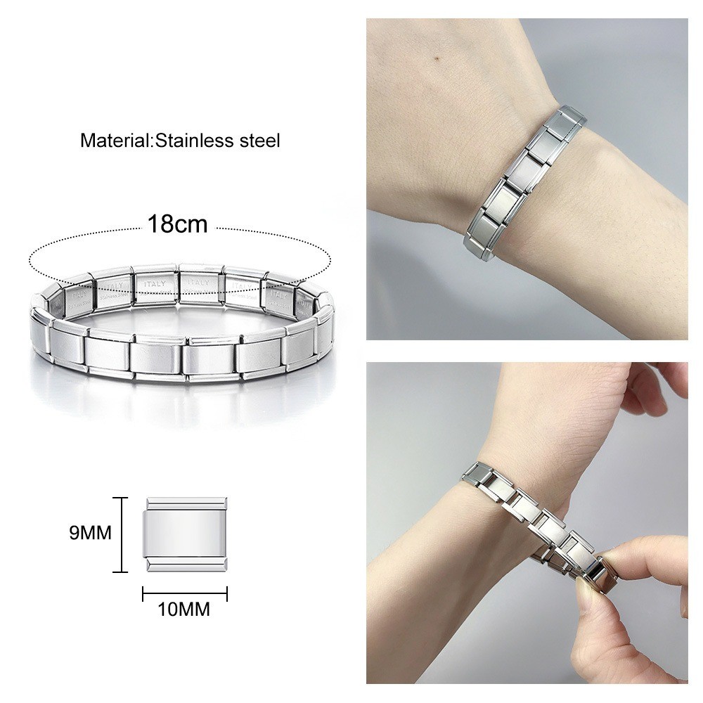 New Italian Style Modular Bracelet Series Stationery Series Styling Personality Assembly Chain ...