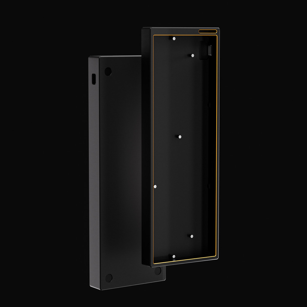 M60/M63 Red / Black Mechanical Keyboard Housing CNC Aluminum Anode ...