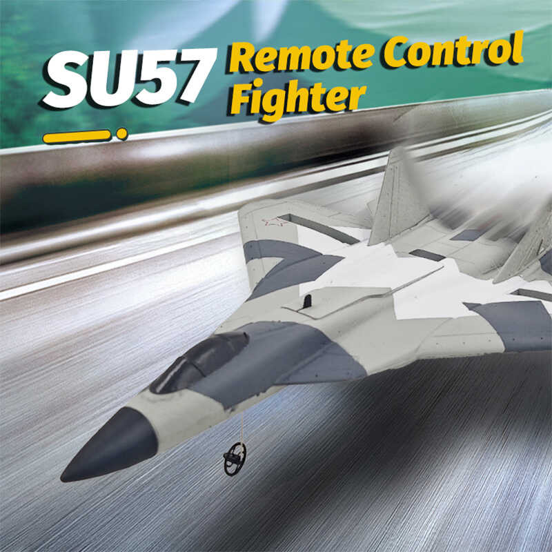 Fx657 2 ☆ Su57 Fixed Wing Fighter 40 Minutes Battery Life Dual Motor ...