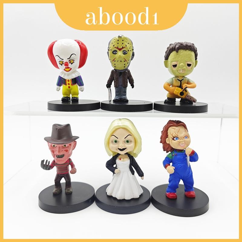 Collectible Pvc Horror Movie Character Models Including Clown Jason And ...