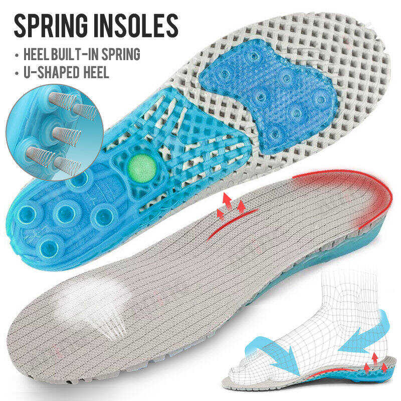 silicone Spring Gel shoe Insole orthotic arch support inserts ...
