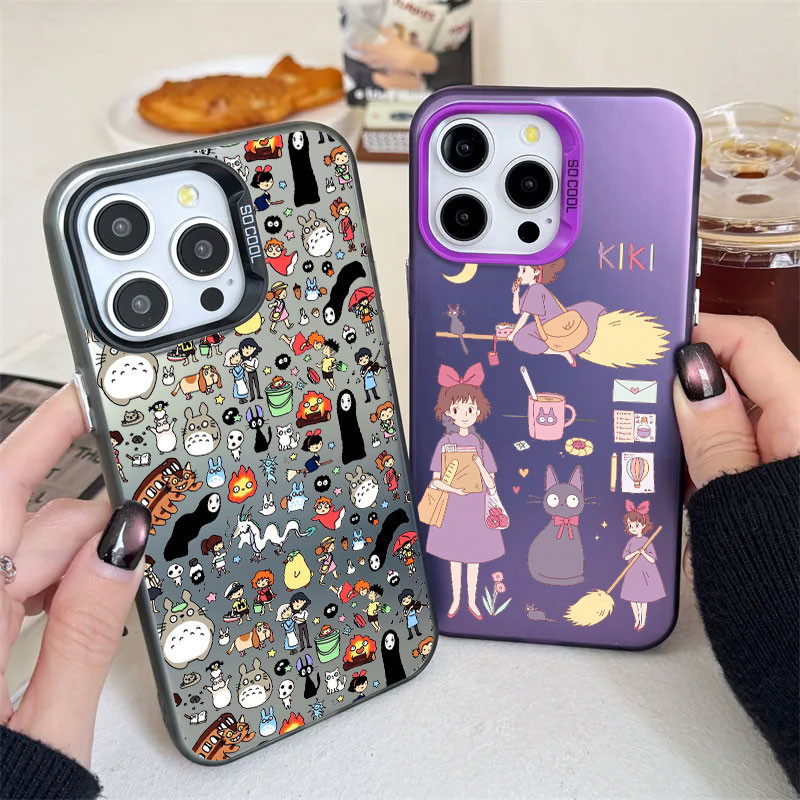 Studio Ghibli Anime Spirited Away Totoro Phone Casing for iphone 16 15 ...